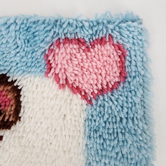 Caron | Accents | Vtg Wonderart Caron Teddy Bear Heart Finished Latch ...